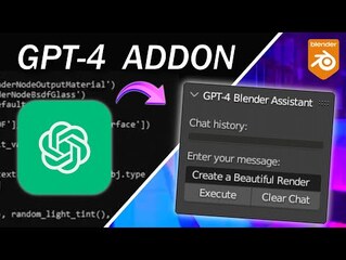 New GPT-4 Addon for Blender is HERE! - View Video - Tech Social Net